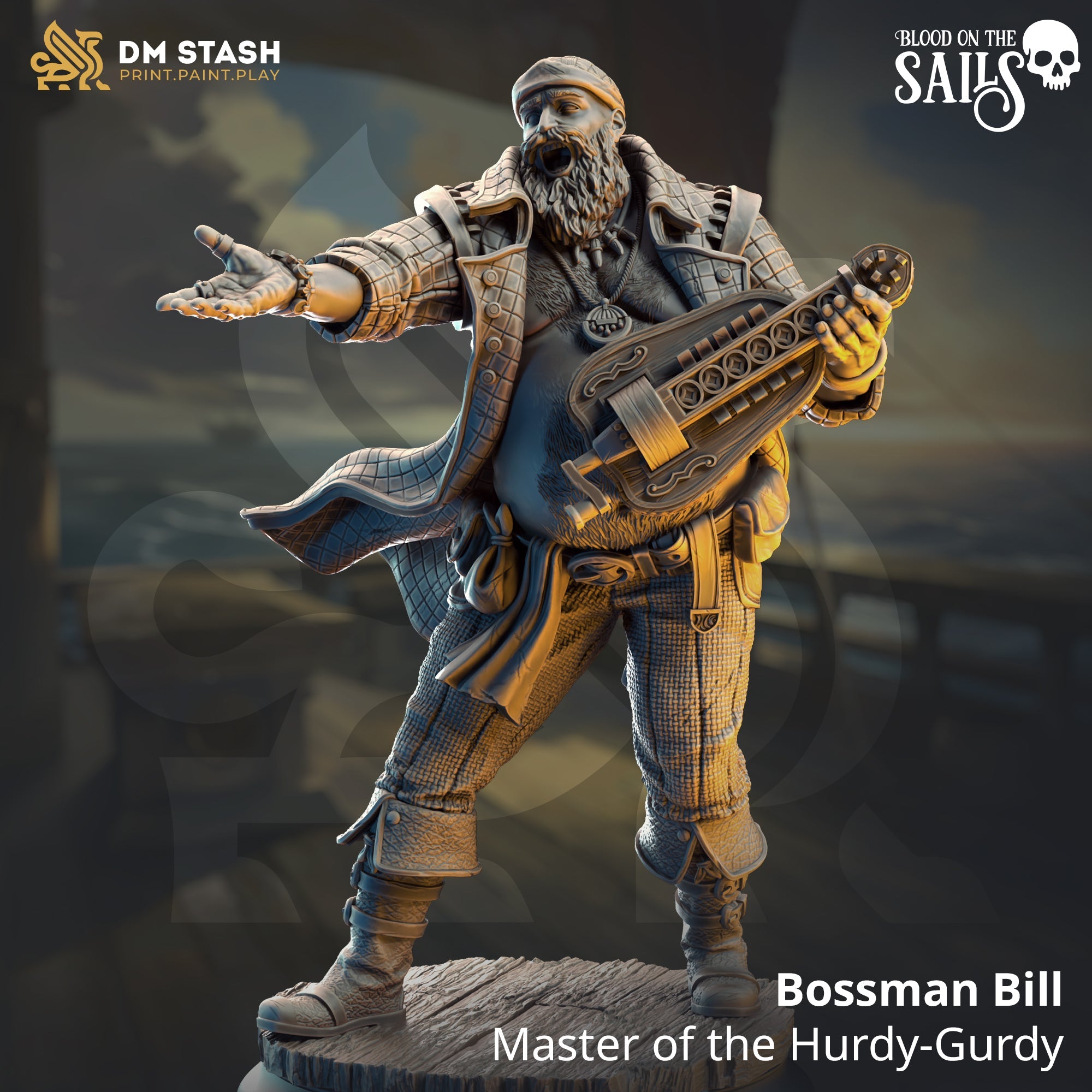 Bossman Bill, Master of the Hurdy-Gurdy (Male Human Pirate Bard) – The ...