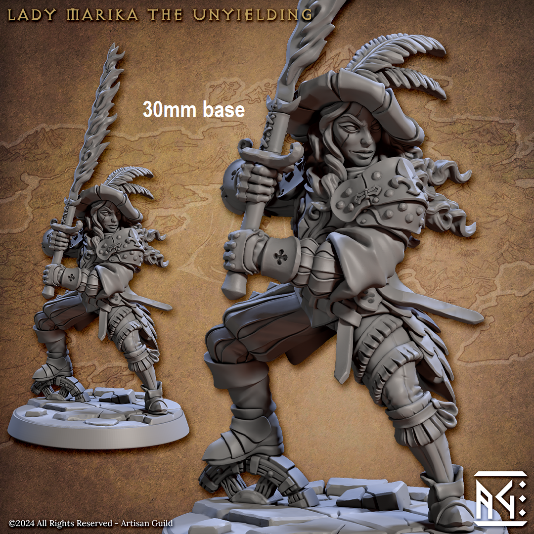Lady Marika the Unyielding (Female Human Fighter) – The Midnight Tavern